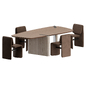 Avant Garde Dining Set by Bonaldo - Table + Chair - 3D model