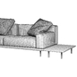 Meridiani Timothy Sofa - Sofa - 3D model
