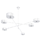Monoscope 6 Chandelier - Pendant light - 3D model