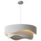 Modern White 2 Tiers Chandelier - Pendant light - 3D model