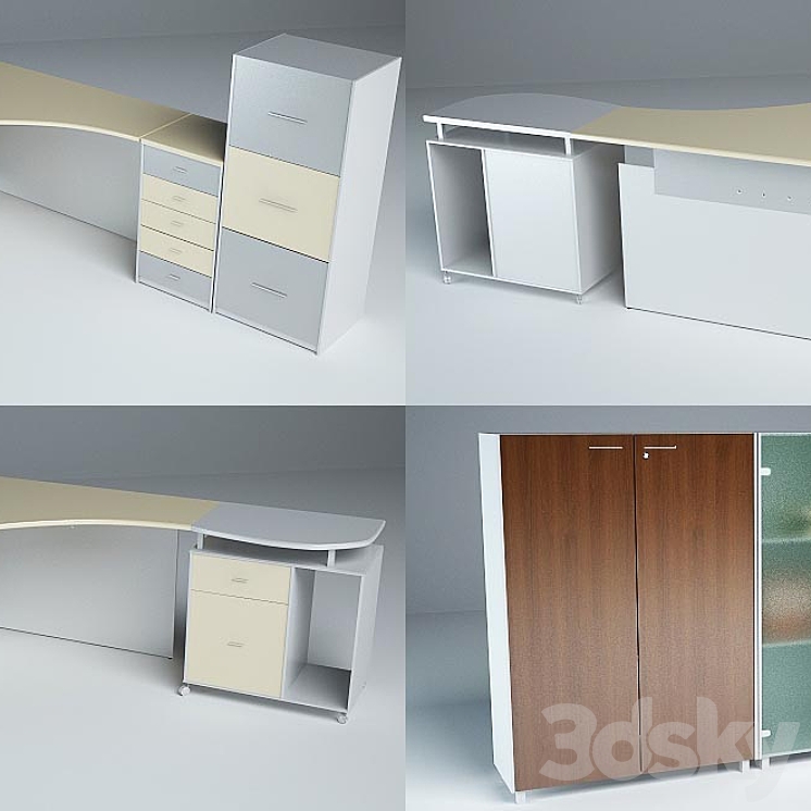 Office Furniture Offix - Office furniture - 3D model