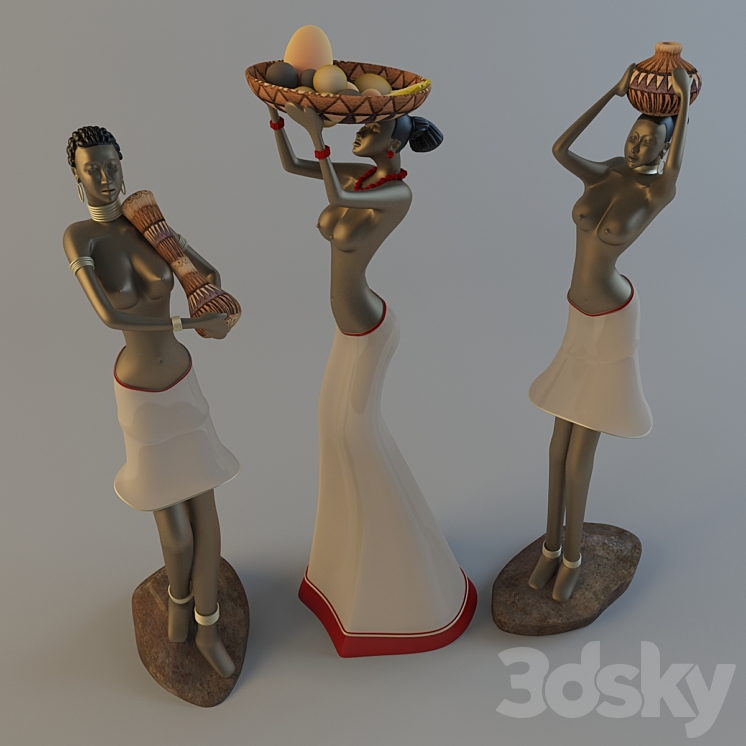 Africans) - Other decorative objects - 3D model