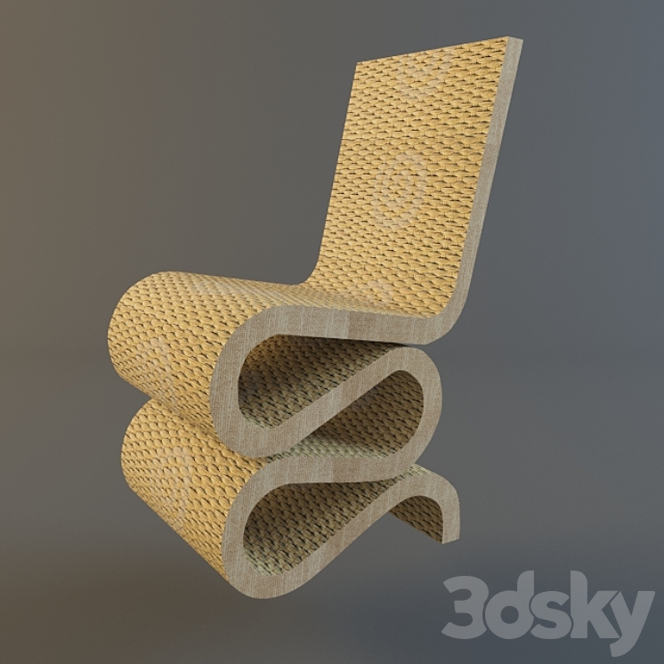 Gehry Wiggle chair - Chair - 3D model