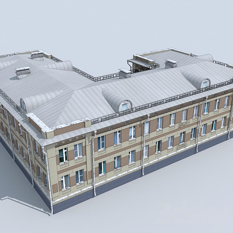 Dom_1 - Building - 3D model