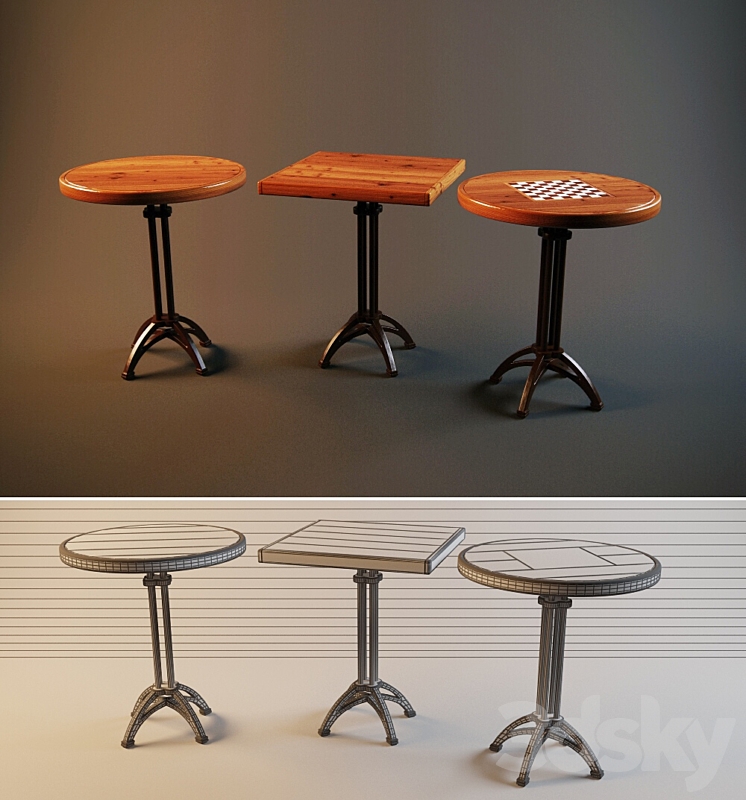 Tables for cafes and bars - Table - 3D model