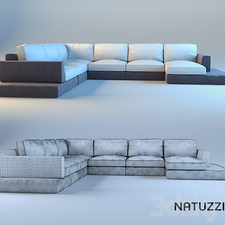 Natuzzi / DIAGONAL - Sofa - 3D model