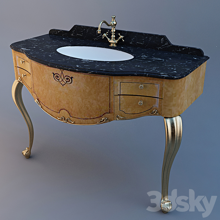 Lineatre - Bathroom furniture - 3D model