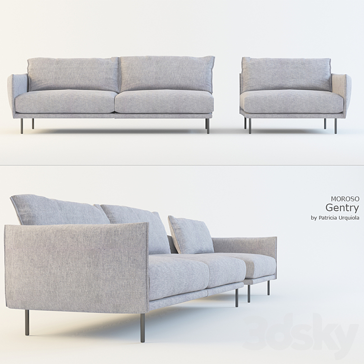 Moroso / Gentry - Sofa - 3D model