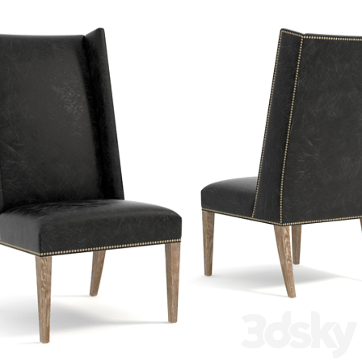 Bertrix leather chair 8826-1202 - Chair - 3D model