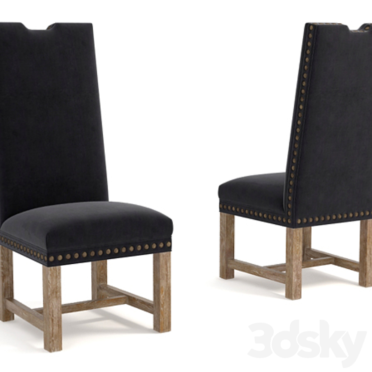 Lompret velvet chair 8826-1302 - Chair - 3D model