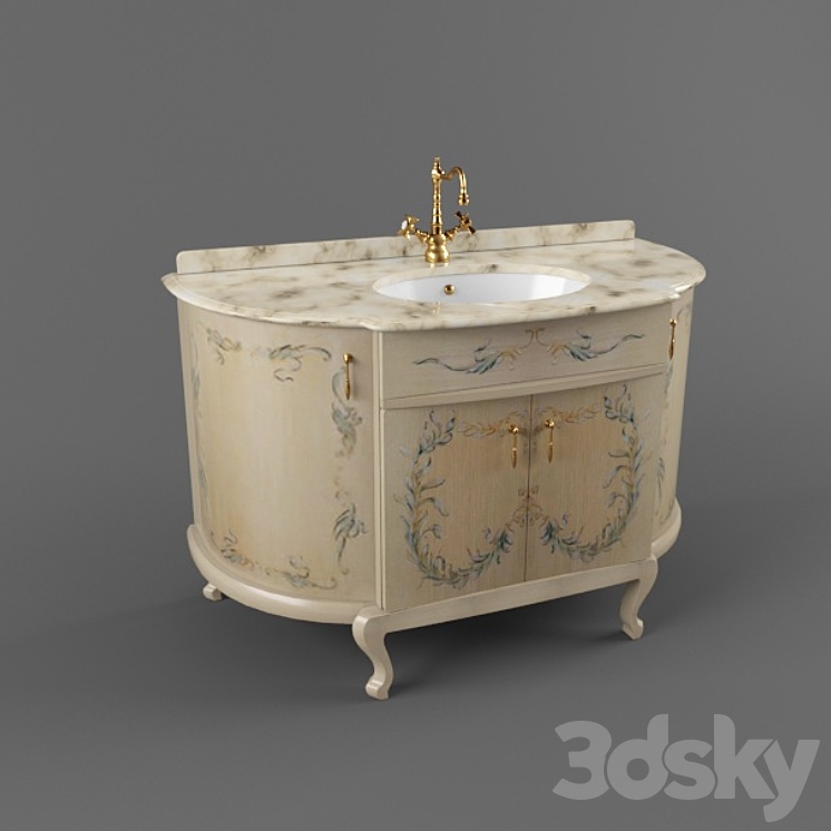 Lineatre / Louvre - Bathroom furniture - 3D model