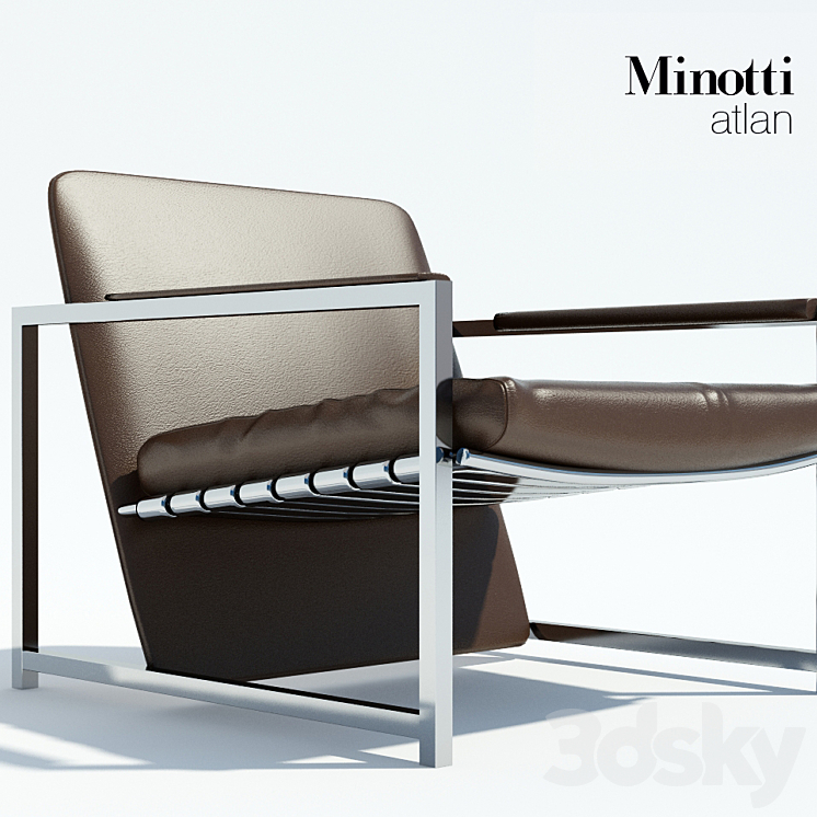 Minotti / Atlan - Arm chair - 3D model