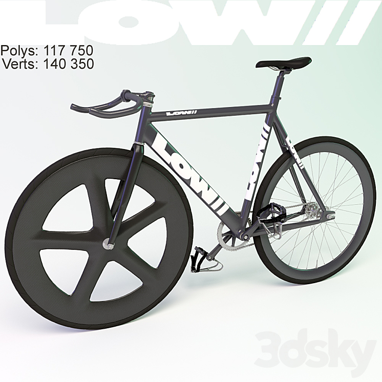 low track bicycle - Sports - 3D model