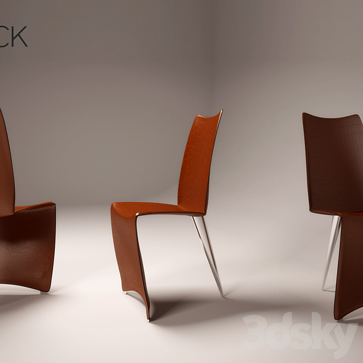 Ed Archer by Philippe Starck - Chair - 3D model