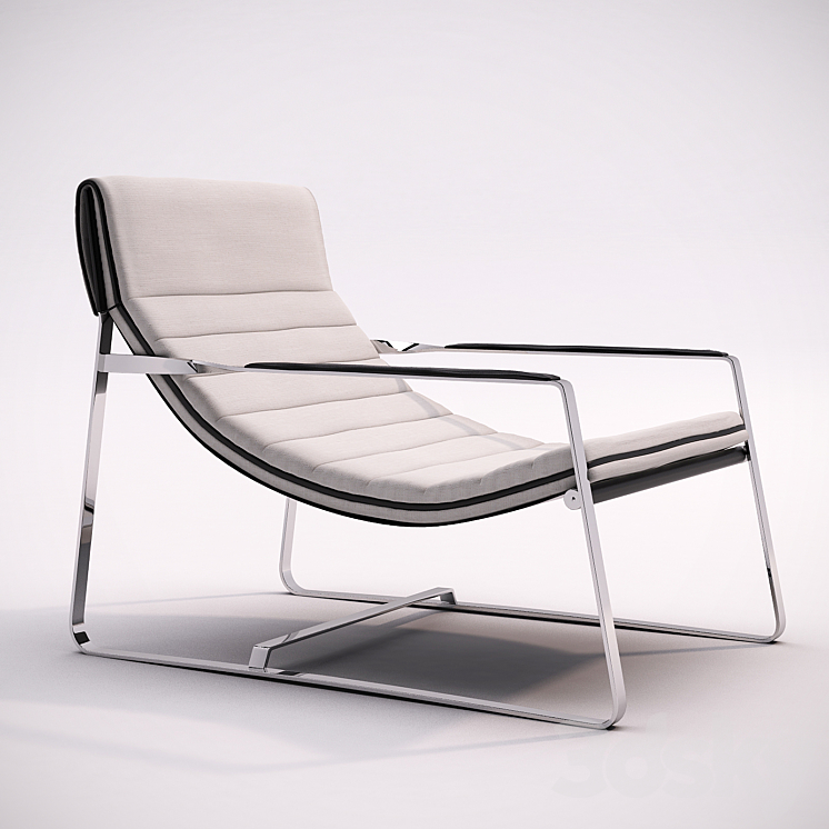 Minotti / HOPPER - Arm chair - 3D model