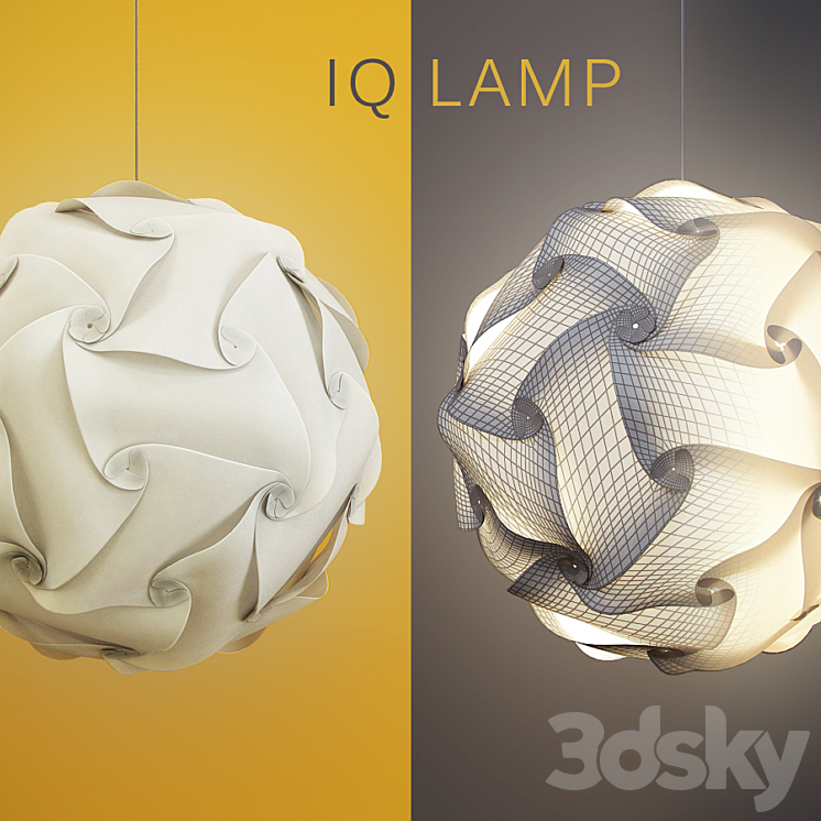 IQ lamp - Pendant light - 3D model