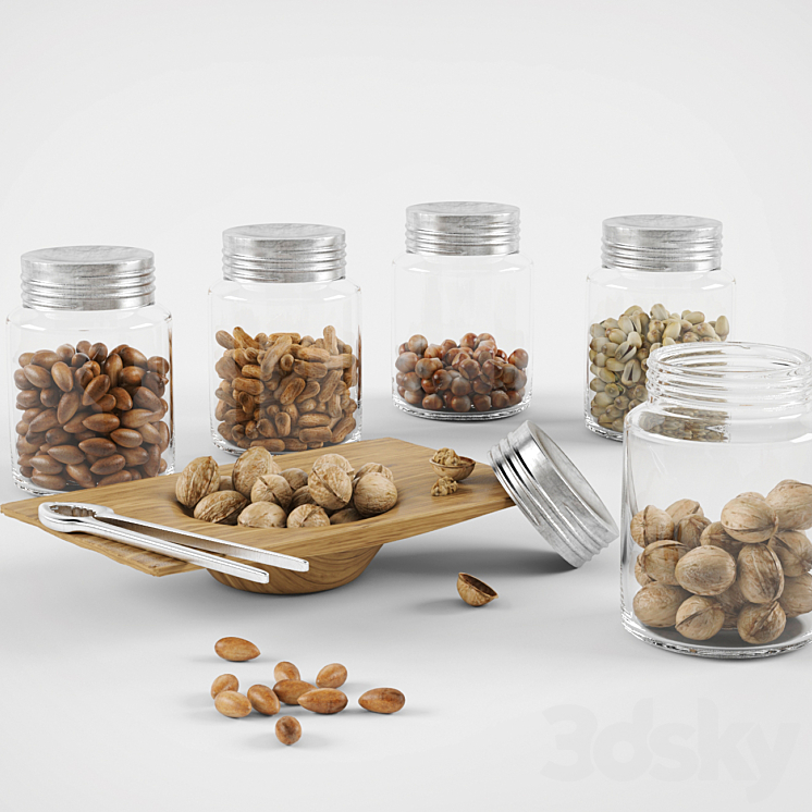 nuts - Food and drinks - 3D model