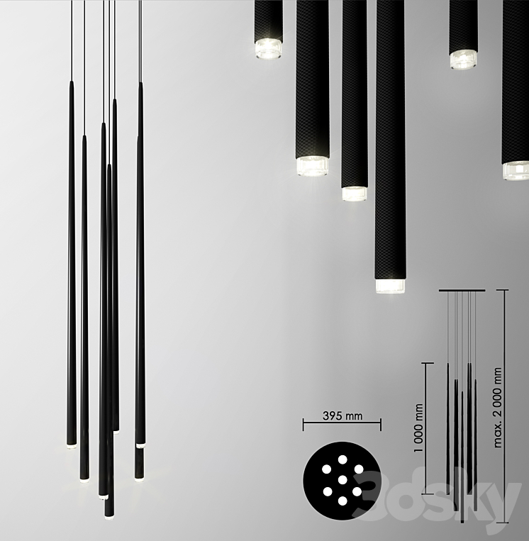 Vibia SLIM - Pendant light - 3D model