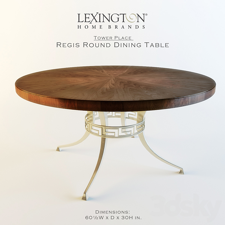 Lexington Regis Round Dining Table - Table - 3D model