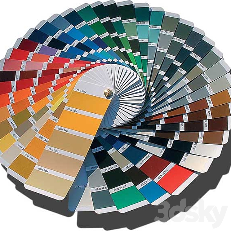 Library colors = RAL = - Miscellaneous - 3D model
