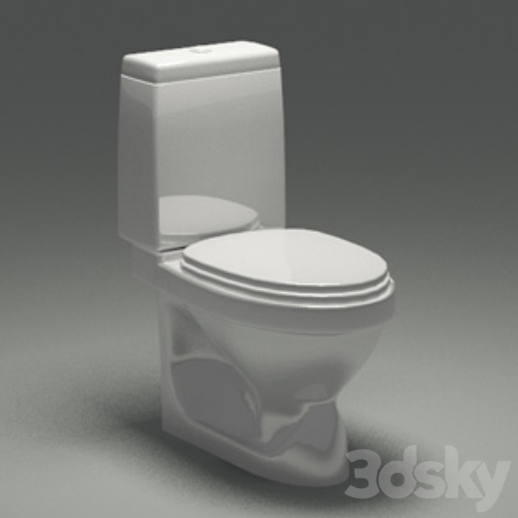 Toilet Bowl - Toilet and Bidet - 3D model