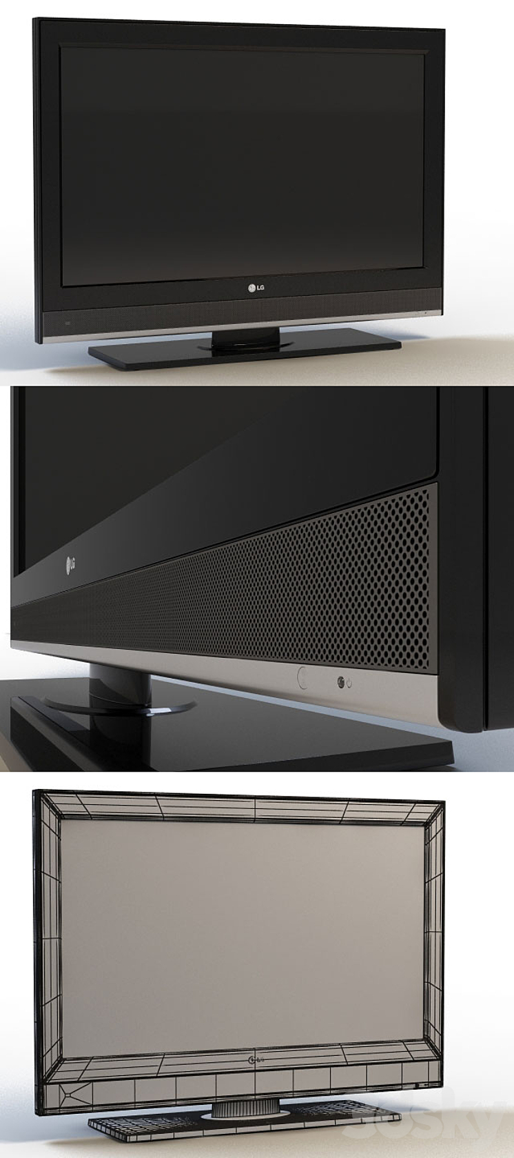 TV LG - TV - 3D model
