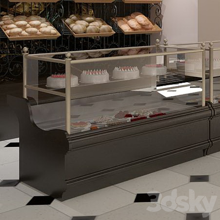 Sales counter - Shop - 3D model