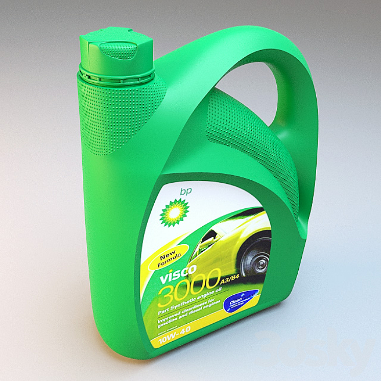 Motor oil Visco 3000 - Miscellaneous - 3D model
