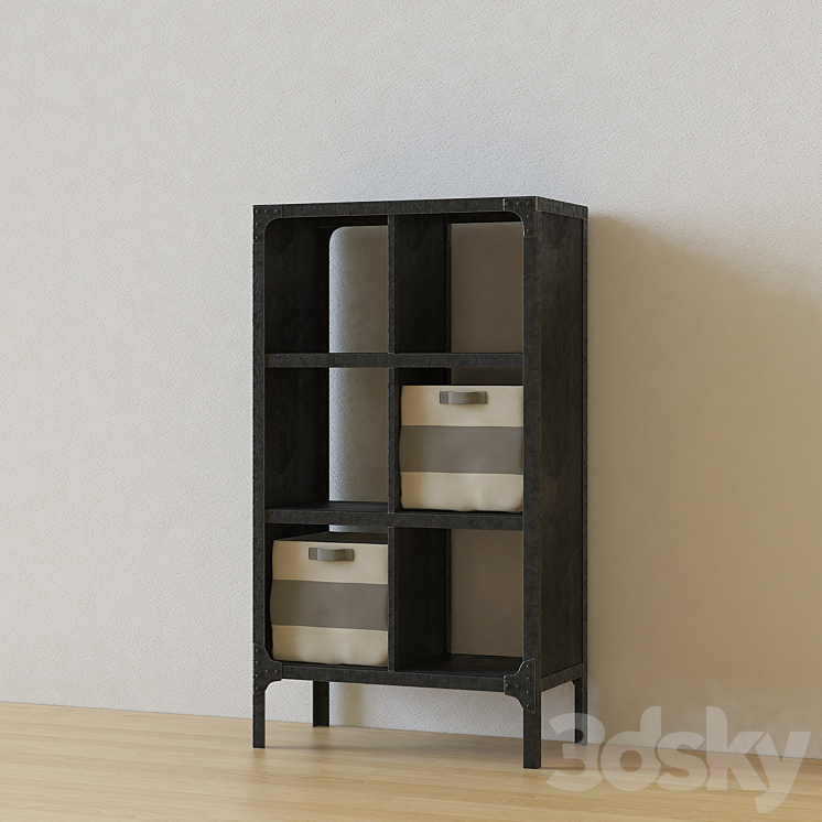 Foundry Metal Cubby System - Double - Other - 3D model
