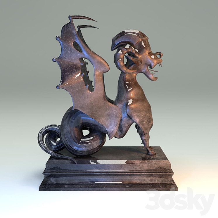 chimera - Sculpture - 3D model