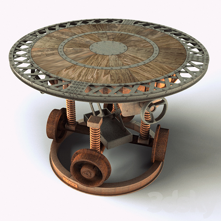 Coffe tables - steampunk - Table - 3D model