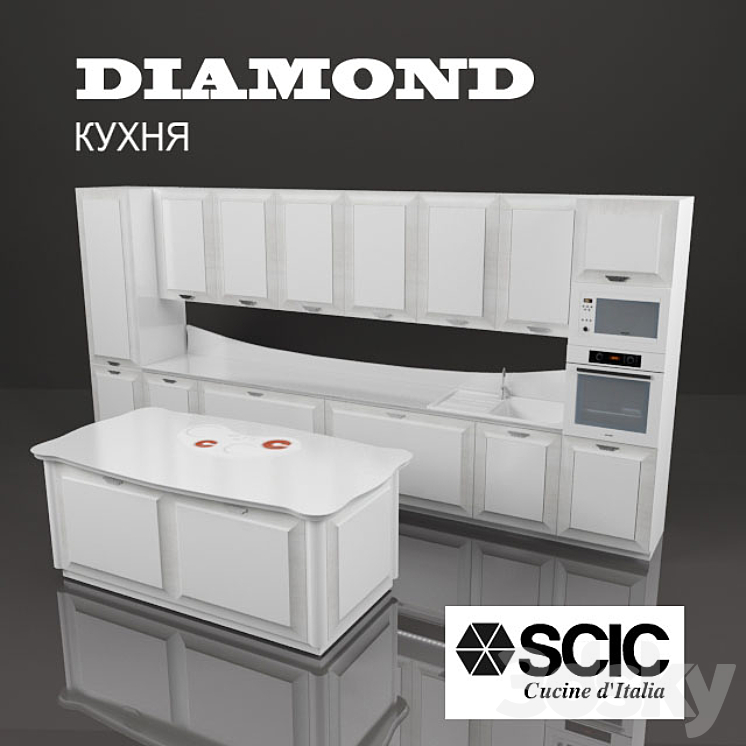 DIAMOND KITCHEN - Kitchen - 3D model