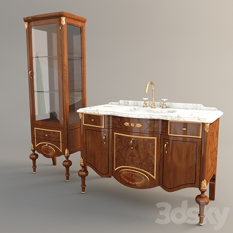 LINEATRE - Bathroom furniture - 3D model