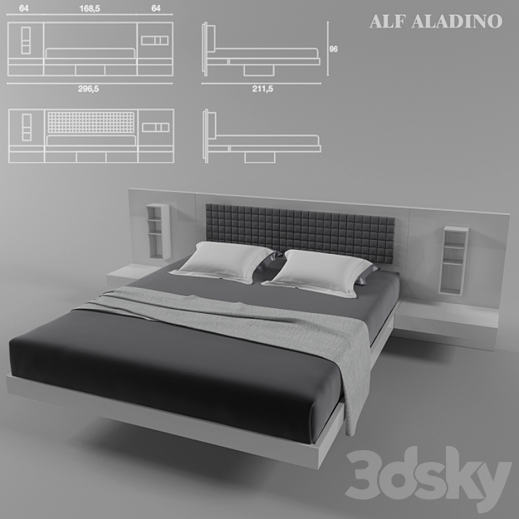 ALADINO ALF - Bed - 3D model