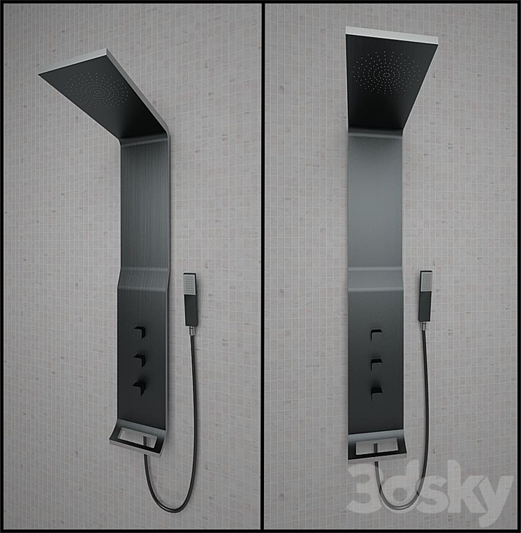 Shower panel Hansgfrrohe Raindance Lift 27008000 - Faucet - 3D model