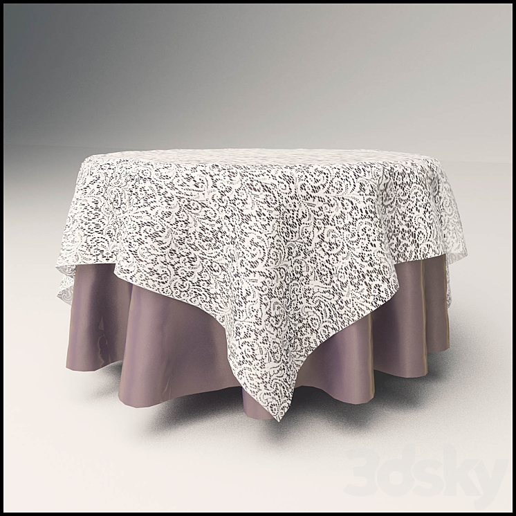 Tablecloth - Table - 3D model