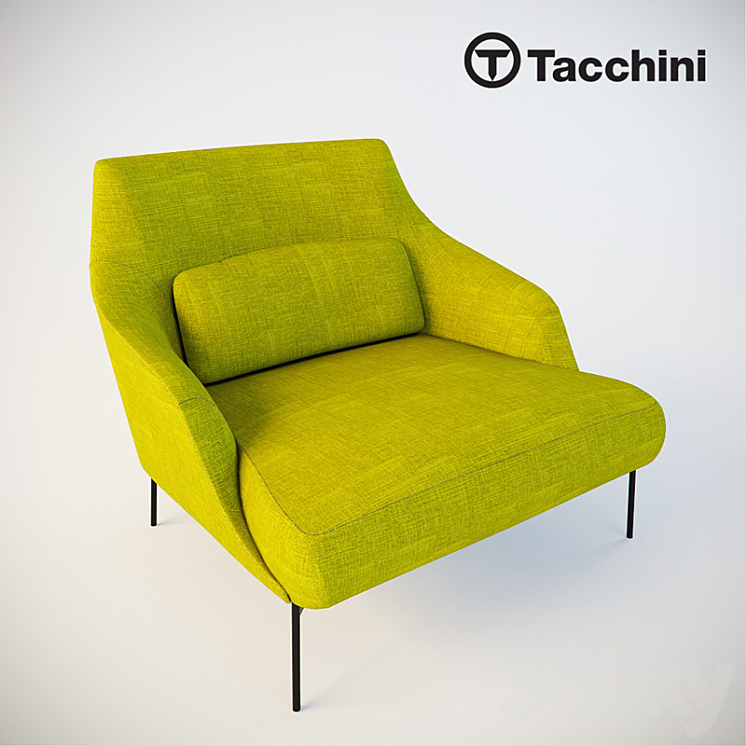 Tacchini / Lima - Arm chair - 3D model