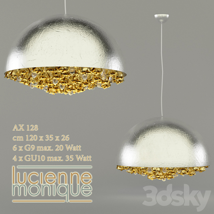 Lucienne Monique Y 30 - Pendant light - 3D model