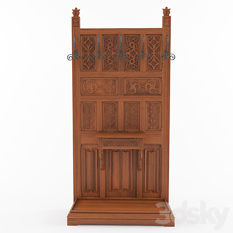 Hall Tree - Hallway - 3D model