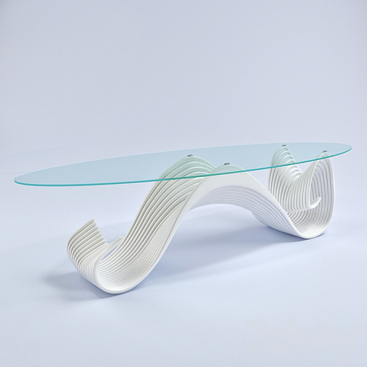 Wave Table - Table - 3D model