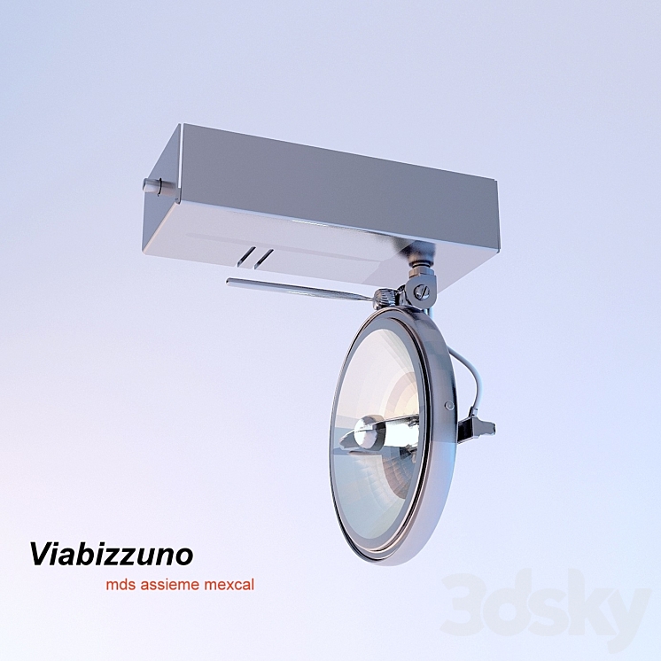 Viabizzuno-mds_assieme mexcal - Spot light - 3D model