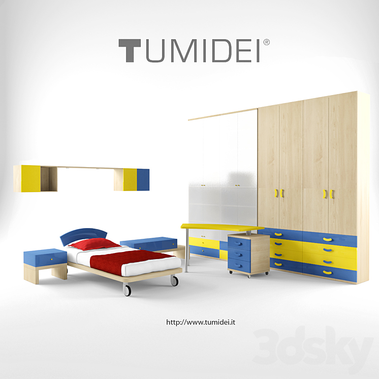 Tumidei Children - Full furniture set - 3D model
