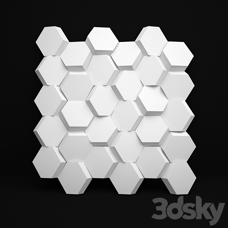 3D panel "Intense" - 3D panel - 3D model