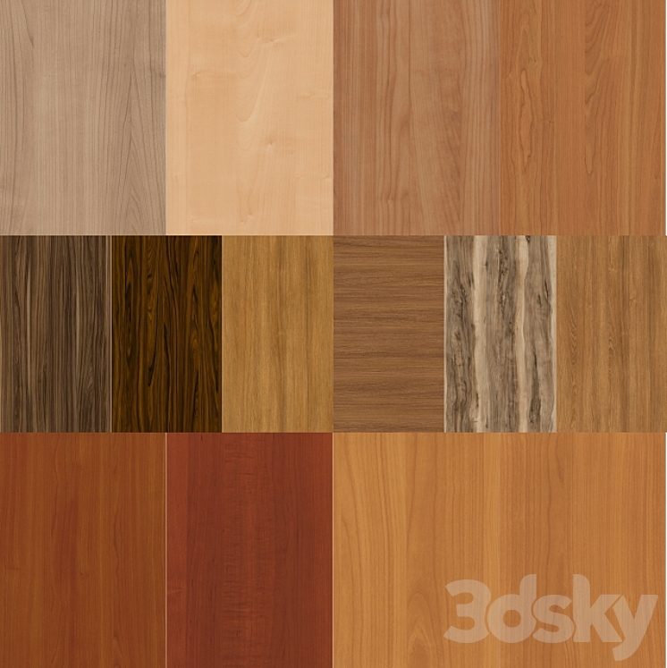 Seamless wood texture pat2 - Wood - 3D model