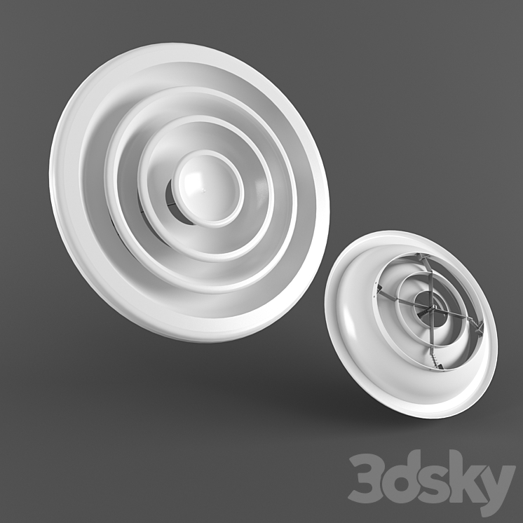 Fan-shaped diffuser - Miscellaneous - 3D model