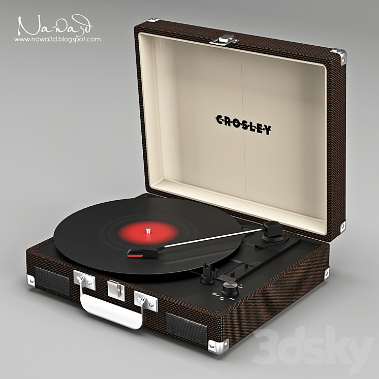 crosley turntable cruiser - Audio tech - 3D model
