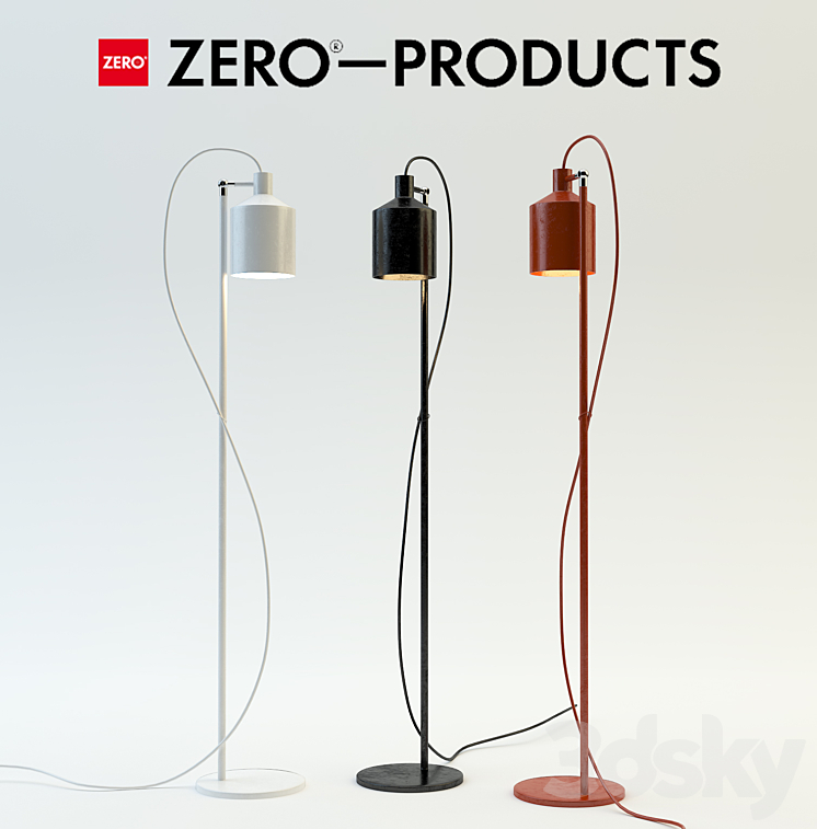 SILO_ZERO - Floor lamp - 3D model