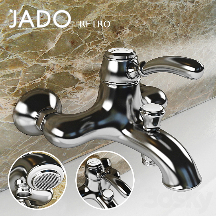 Jado Retro, H3040 - Faucet - 3D model