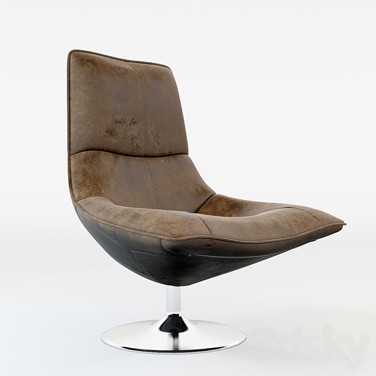 Hopper bucket chair - Arm chair - 3D model