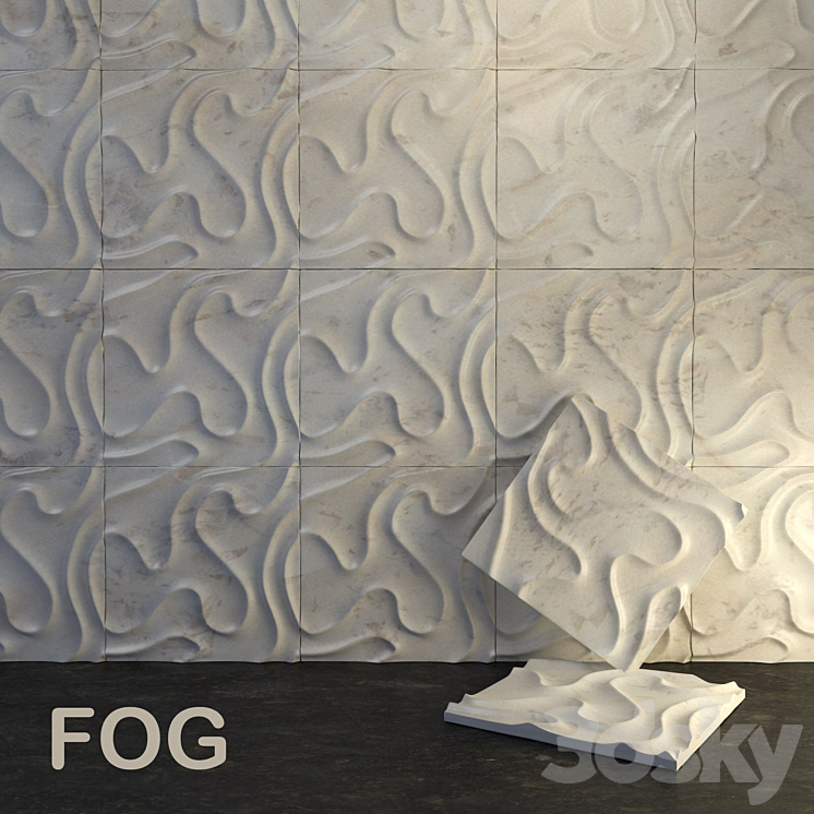 FOG panel - Decorative plaster - 3D model